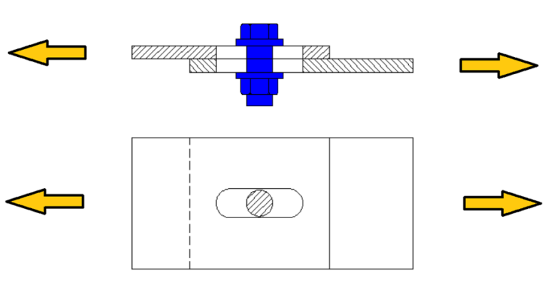 Slippage in bolted connections - Enterfea